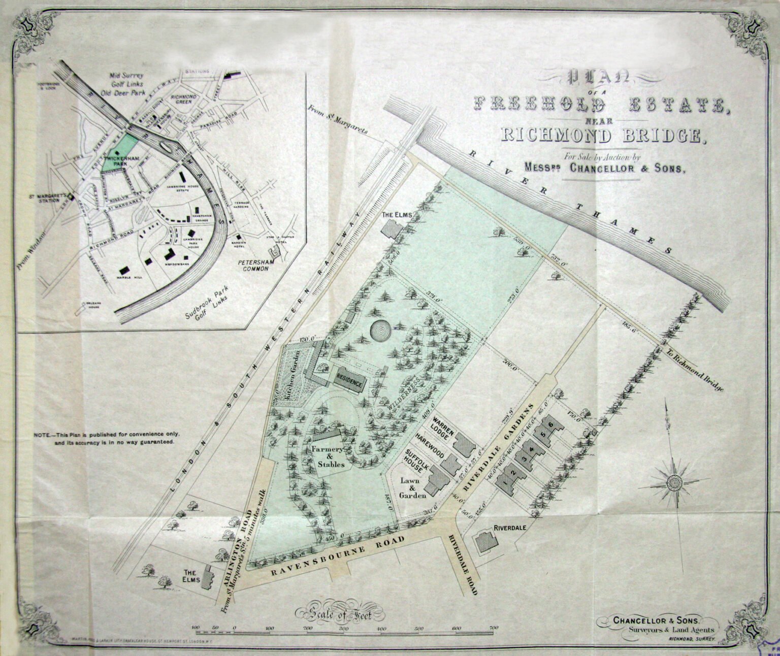 1908 Twickenham Park Map - TPRAv4